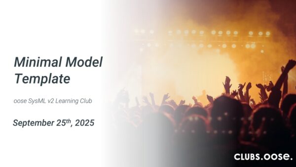 Minimal Model Template – SysML v2 Learning Club